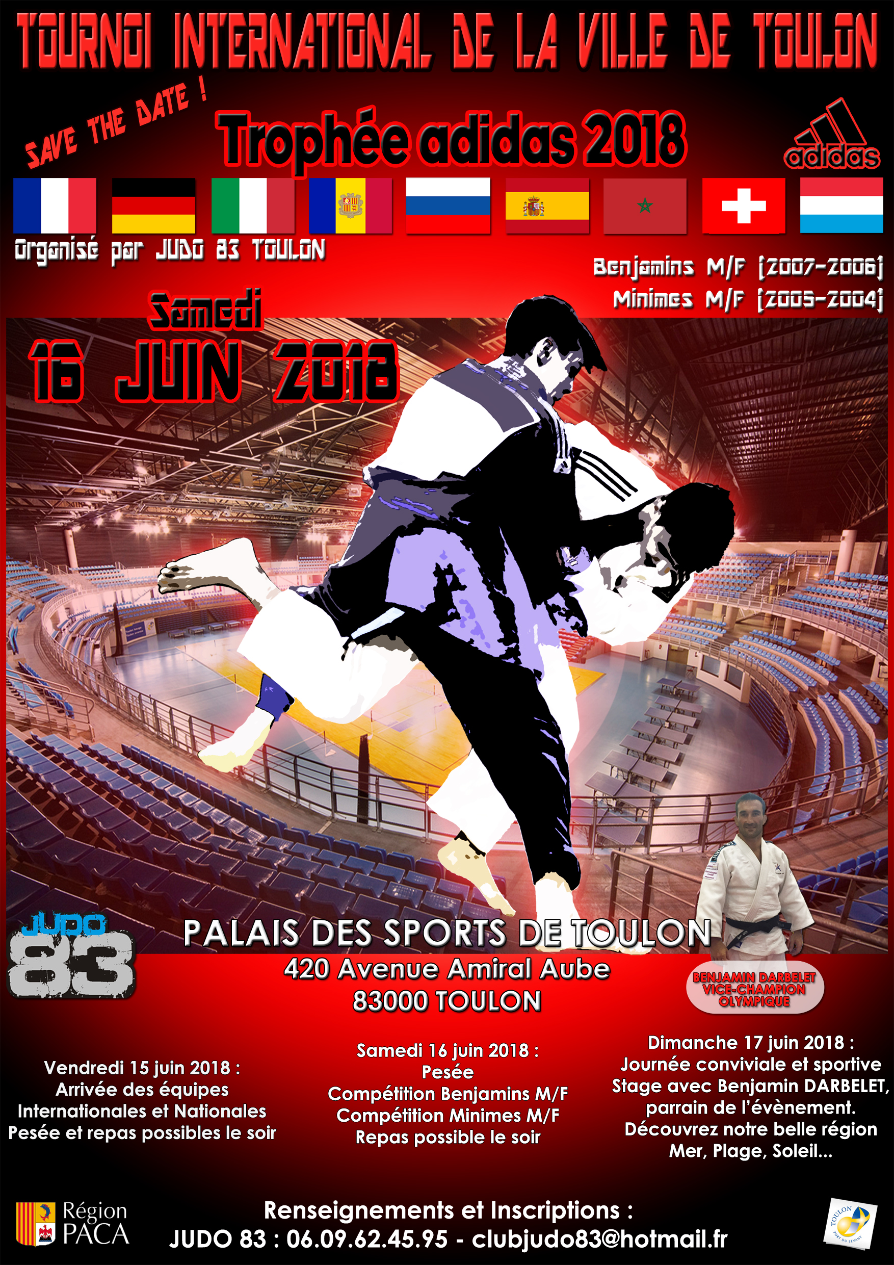 Tournoi International de la ville de Toulon : Trophée Adidias 2018 - judo83 Tournoi International de la ville de Toulon : Trophée Adidias 2018 - judo83